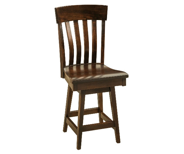 Amish Handcrafted Galena Bar Stool USA!