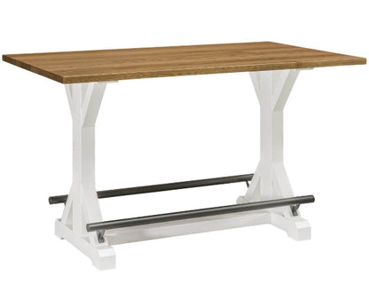 Amish Handcrafted Fenway Trestle Pub Table USA!