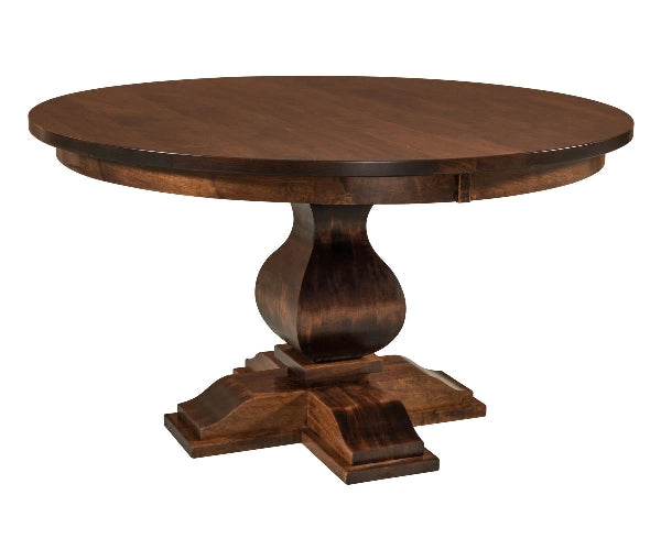 Amish Handcrafted Barrington Single Pedestal Table USA!