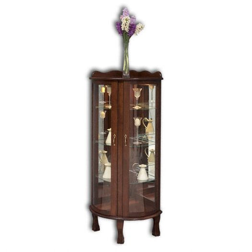 Amish Handcrafted Corner Curio USA!