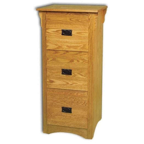 Amish Handcrafted 3-Drawer Mission File Cabinet USA!