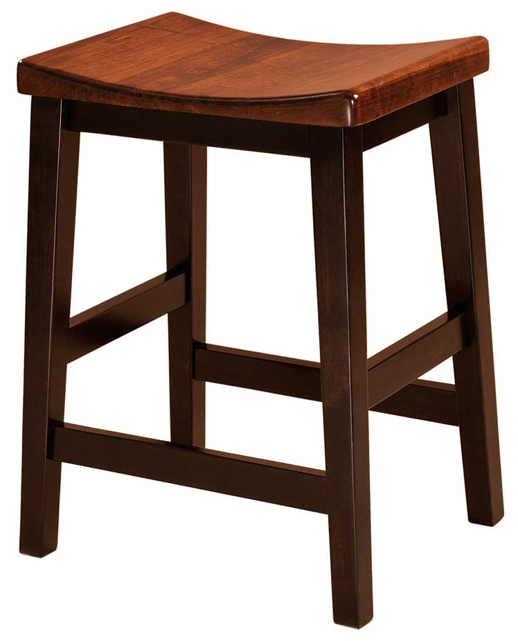 Amish Handcrafted Coby Bar Stool – USA Made
