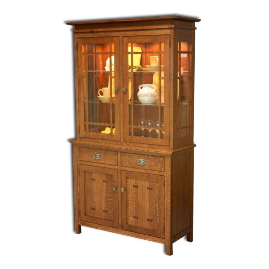 Amish Handcrafted Gettysburg Hutch USA!
